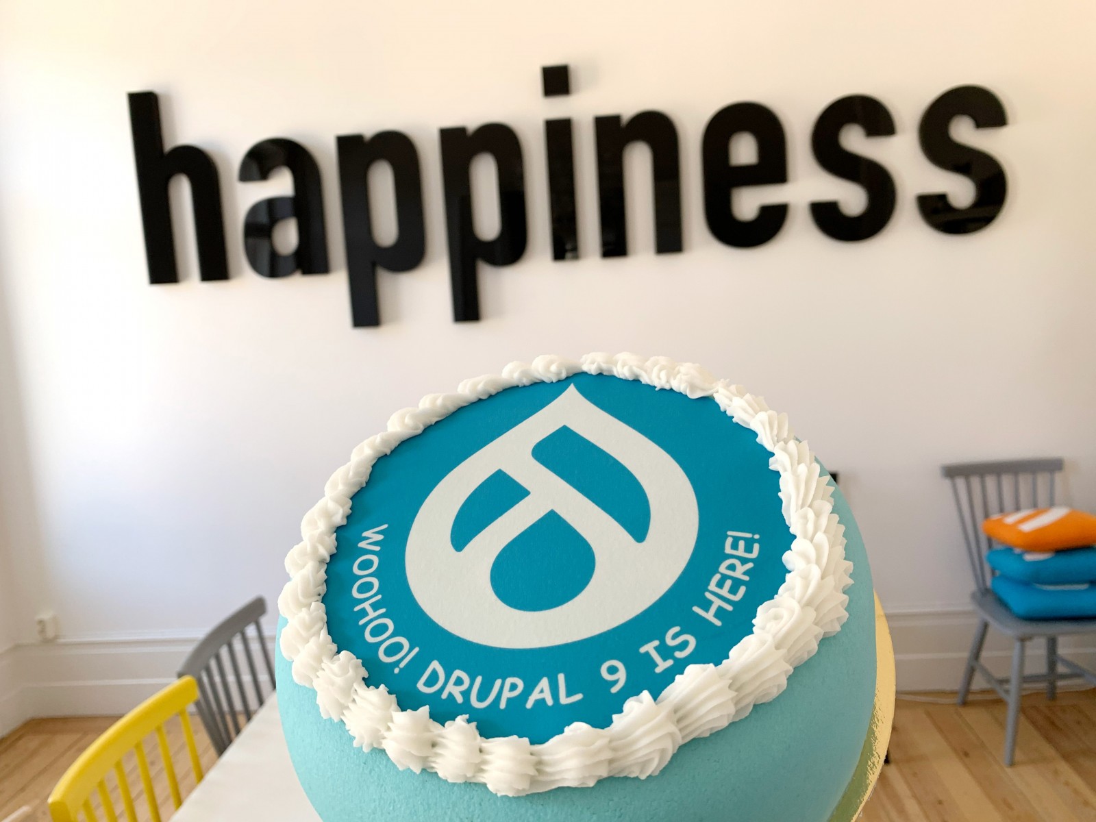 Woohoo Drupal 9 Cake | Celebrate Drupal CMS